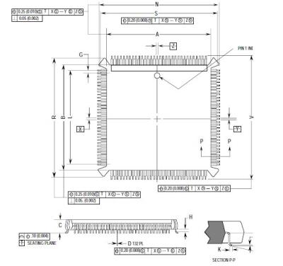 中国 集積回路の破片マイクロプロセッサ利用者マニュアル MC68EC020FG16 MOTOROLA QFP 販売のため