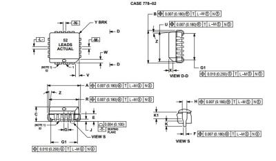 Cina Bit 18 BurstRAM RAM statico veloce sincrono MCM67B618AFN9 MOTOROLA PLCC52 del chip 64K x del circuito integrato in vendita