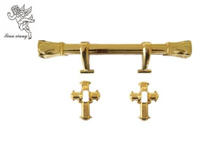 Chine Ornamental en plastique croisé d'or H9008 des accessoires pp de poignée d'oscillation de cercueil à vendre
