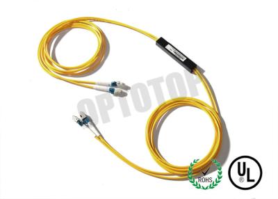 2X2 1m ενιαίος συζευκτήρας 1310/1550nm LC/UPC ινών τρόπου με με το ενιαίο παράθυρο