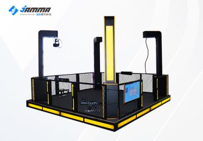 Cina il simulatore del gioco della fucilazione 4P con piccola zona della pistola dei pp automatica regola l'altezza di vetro in vendita