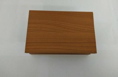 Chine Profils en aluminium de finition du bois brun clair pour la porte coulissante de cabinet de Cabinet à vendre