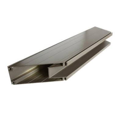 Κίνα Κατασκευή 6063 σχεδιαγράμματα 0.82.0mm καναλιών αλουμινίου πάχος προς πώληση