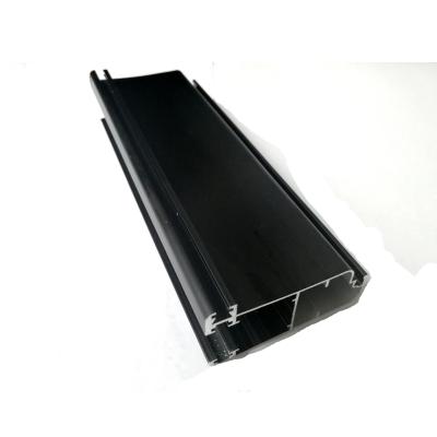 중국 0.8-2.0mm 간격 알루미늄 문 Windows는 흑색 분말 입히는 표면을 윤곽을 그립니다 판매용