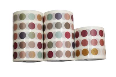 China Fita cortada de papel do DEC Dot Printed 20mm*10m Washi à venda
