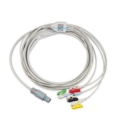 China TPU Coated ECG Cables And Leadwires Mindray 5 Lead Ecg Cable Easy Connection for sale