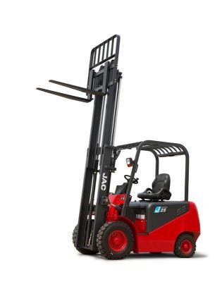 Cina Capacità elettrica automatica rossa ergonomica del carrello elevatore a forcale 2500kg con il caricatore in vendita