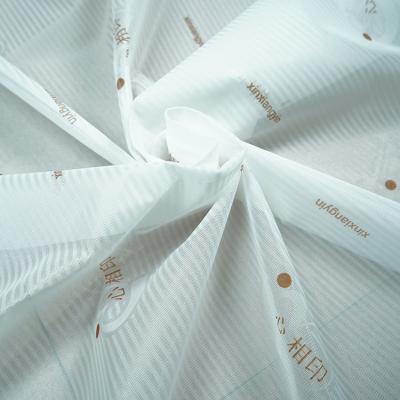 China TUV de Witte 100% van de de Matrasstof 70gsm van de Polyesterjacquard Gemakkelijke Was Te koop