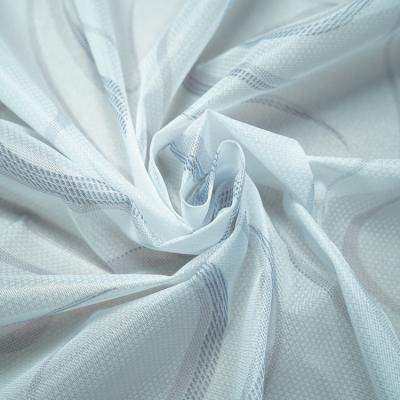 China 65-90gsm 220cm de Witte Gestreepte Beschermer van de de Polyestermatras van de Jacquardstof Te koop