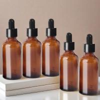 Quality Wholesale Brown Glass Dropper Bottle 30ml for Essential Oil Blends, Glass Bottle With Labeling for sale