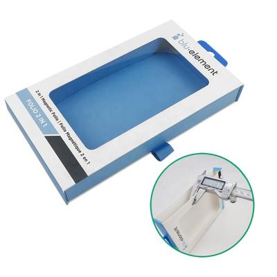 China Custom Cheap Mobile Phone Case Packaging Box With Pvc Window Printing Logo Recyclable Box for sale