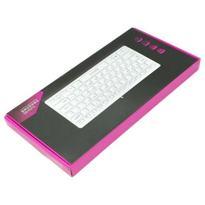 China Computer Keyboard Shipping Box Customized  Large Kraft Paper Slim Long Flat Mailing Box for sale
