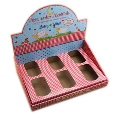 China Logo Printing Corrugated Display Box , Shelf Ready Packaging Boxes Folding PDQ Storage Tray for sale