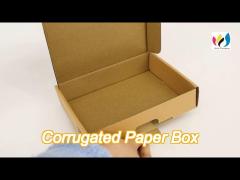 biodegradable kraft packaging large rectangle mailer box folding strong corrugated cartons with logo