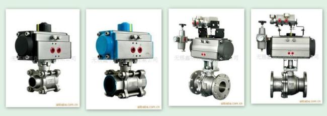 Pneumatic Three Piece Ball Valve