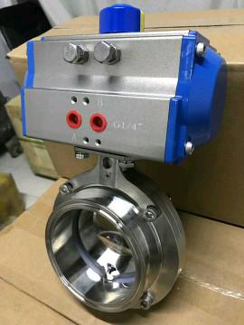 Cina Valvola a doppia azione Butterfly Automatic 90° Pneumatic Rotary Actuator in vendita