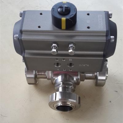 Cina Valvole a sfera autocontrollate con attuatore rotativo pneumatico a quarto di giro a pignone e cremagliera in vendita