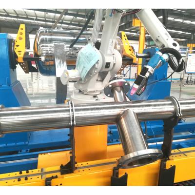 Cina Building material stores pipe flange welding robotpipe flange welding machine in vendita