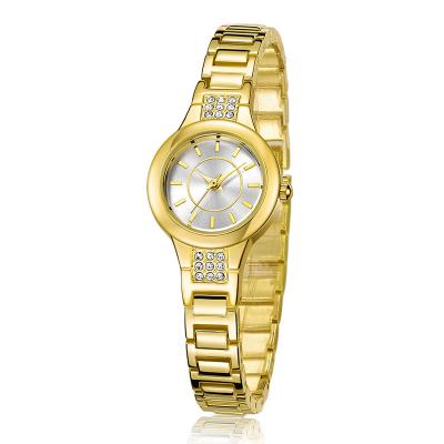 China 3ATM waterdicht het Horlogeoem van het Dameskwarts Minimalistisch Gouden Horloge Te koop