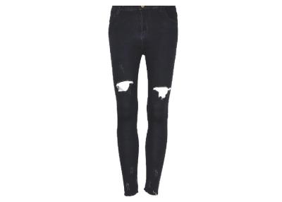 Cina Il denim scarno dell'alta vita nera ansima il poliestere di S-XL/materiale del cotone in vendita