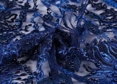 Китай Лурекс отбортовывает цвет королевской сини маркизета французской ручной работы ткани шнурка сетки швейцарский продается