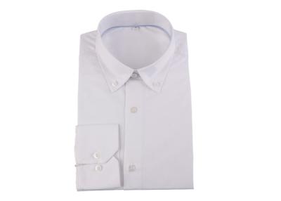 Cina Stile lungo della manica delle magliette del cotone degli uomini bianchi convenzionali su ordinazione di polo per la stagione di autunno in vendita