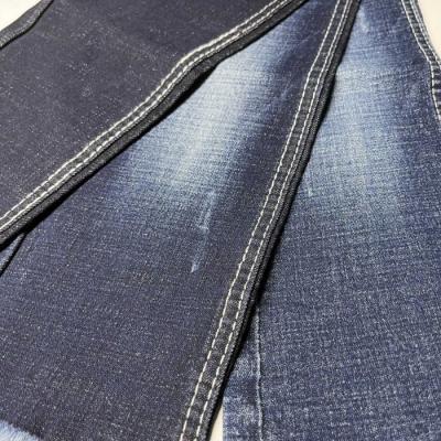 Cina Materiale blu del tessuto di tessuto della saia del denim del ringrosso Oz 10,8 in vendita