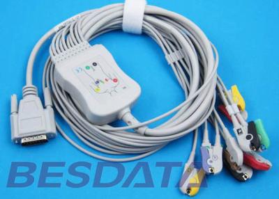 Cina 10 ago di IEC del cavo di elettrocardiogramma dei cavi ECG/elettrodo BJ-901D compatibile banana/della clip in vendita