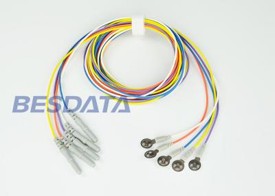 Cina Elettrodi gli elettrodi di elettroencefalogramma/disco eliminabili di elettroencefalogramma con la gomma di silicone di groviglio di 150cm non conduce in vendita