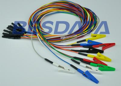 Cina Il singolo morsetto a coccodrillo riutilizzabile conduce materiale E04010001 dei cavi PVC/di TPU in vendita