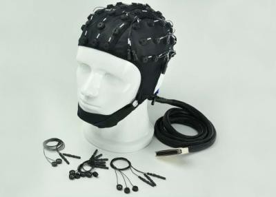 Cina Colore compatibile 32/64 Manica del berretto nero blu del cappuccio dell'elettrodo di elettroencefalogramma di Neuroscan di /128 in vendita