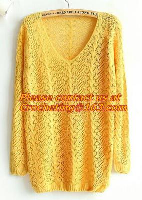 Chine Bonne qualité, long chandail de Knit, longs chandails de correction de coeur de fleur de douille de femmes, pulls de chandail de mode à vendre