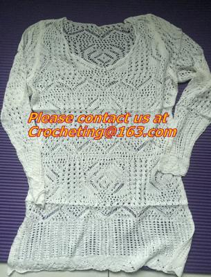 Chine le crochet floral de dentelle de broderie de robe de blanc de gland lâche sans dos de chemisiers habille rétro à vendre