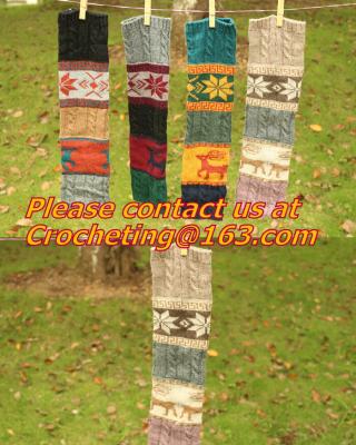 China winter woods morning Leg warmers thick warm wool acrylic blend female loose socks boots for sale
