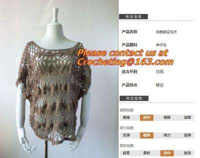 Chine Creusez le sund haut tricoté sexy de femme de robe longue de robe de plage de crochet de crover de ceinture, habillement à vendre