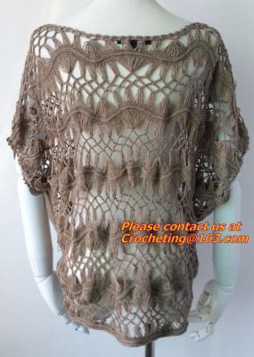 Chine Creusez le sund haut tricoté sexy de femme de robe longue de robe de plage de crochet de crover de ceinture, habillement à vendre