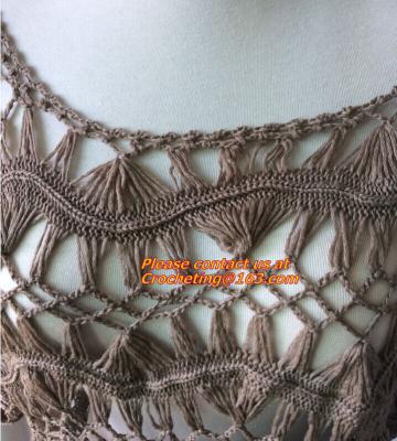 Chine Creusez le sund haut tricoté sexy de femme de robe longue de robe de plage de crochet de crover de ceinture, habillement à vendre