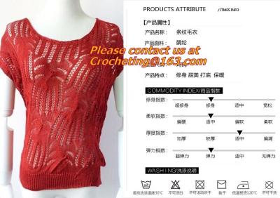 Chine Le chemisier, habillement, vêtement, creusent, ceinture, tricoté sexy, crover, crochet, robe de plage à vendre