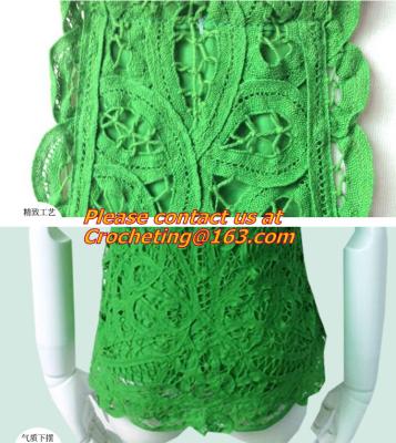 Chine La mode occasionnelle, O-Cou de cru, sans manche, femmes font du crochet longtemps, chemisier de Chiffion plus la taille à vendre