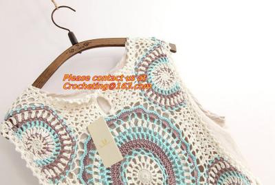 Chine Le gilet beige Femme de crochet de frange de bleu marine de femmes de Mori Gilet tricoté creusent le ressort Summe à vendre