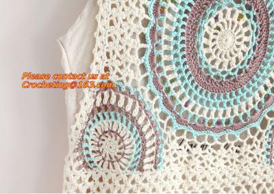 Chine Le gilet beige Femme de crochet de frange de bleu marine de femmes de Mori Gilet tricoté creusent le ressort Summe à vendre