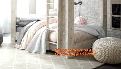 Chine coussin fabriqué à la main de plancher de tabouret de knit de crochet de coussin d'agenouilloir de knit de crochet de pouf de plancher de crochet à vendre
