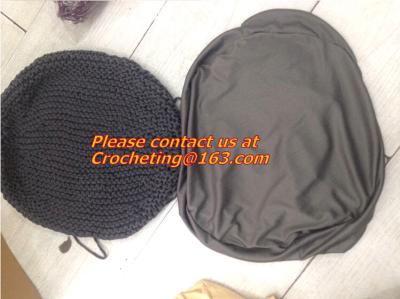 Chine coussin fabriqué à la main de plancher de tabouret de knit de crochet de coussin d'agenouilloir de knit de crochet de pouf de plancher de crochet à vendre