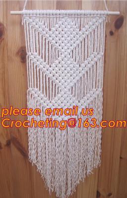 Chine Macrame Wall Art Hanging, Tapestry Wedding Decoration, Bunting Banner knitted, crochet wedding bunting à vendre