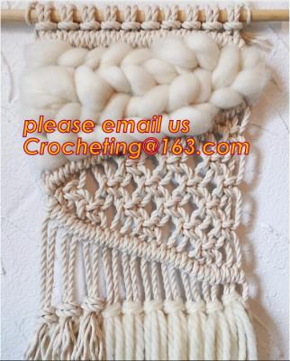 Chine Macrame Wall Art Hanging, Tapestry Wedding Decoration, Bunting Banner knitted, crochet wedding bunting à vendre