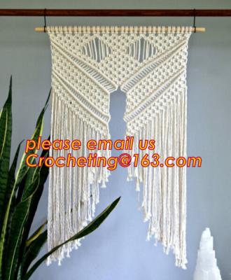 Chine Macrame Wall Art Hanging, Tapestry Wedding Decoration, Bunting Banner knitted, crochet wedding bunting à vendre