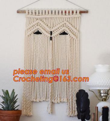 Chine MACRAME FOLDABLE SCREEN, MACRAME WALL HANGING, MACRAME WALL HANGING, MACRAME PLANT HOLDER à vendre