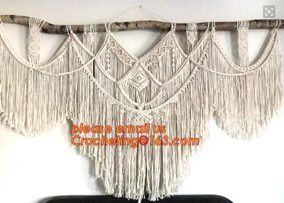 Chine MACRAME FOLDABLE SCREEN, MACRAME WALL HANGING, MACRAME WALL HANGING, MACRAME PLANT HOLDER à vendre