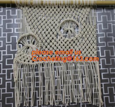 Chine MACRAME FOLDABLE SCREEN, MACRAME WALL HANGING, MACRAME WALL HANGING, MACRAME PLANT HOLDER à vendre