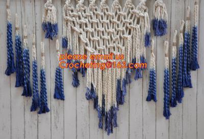 Chine MACRAME FOLDABLE SCREEN, MACRAME WALL HANGING, MACRAME WALL HANGING, MACRAME PLANT HOLDER à vendre